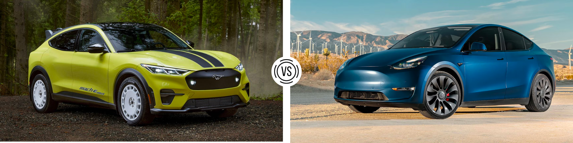 Ford Mach E vs Tesla Model Y Electric Vehicle Comparison